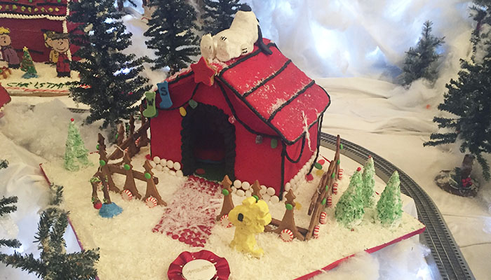 Snoopy Gingerbread House
